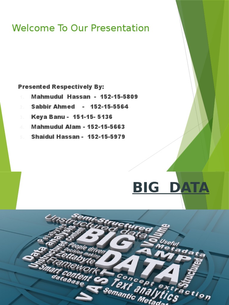 Big Data Presentation Slide | PDF | Big Data | Apache Hadoop