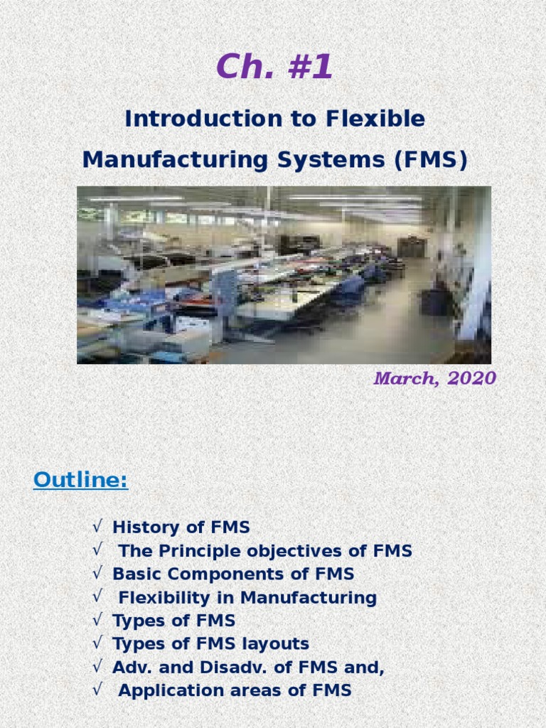 CH 1 - Introduction To FMS-MNFG | PDF | Automation | Numerical Control