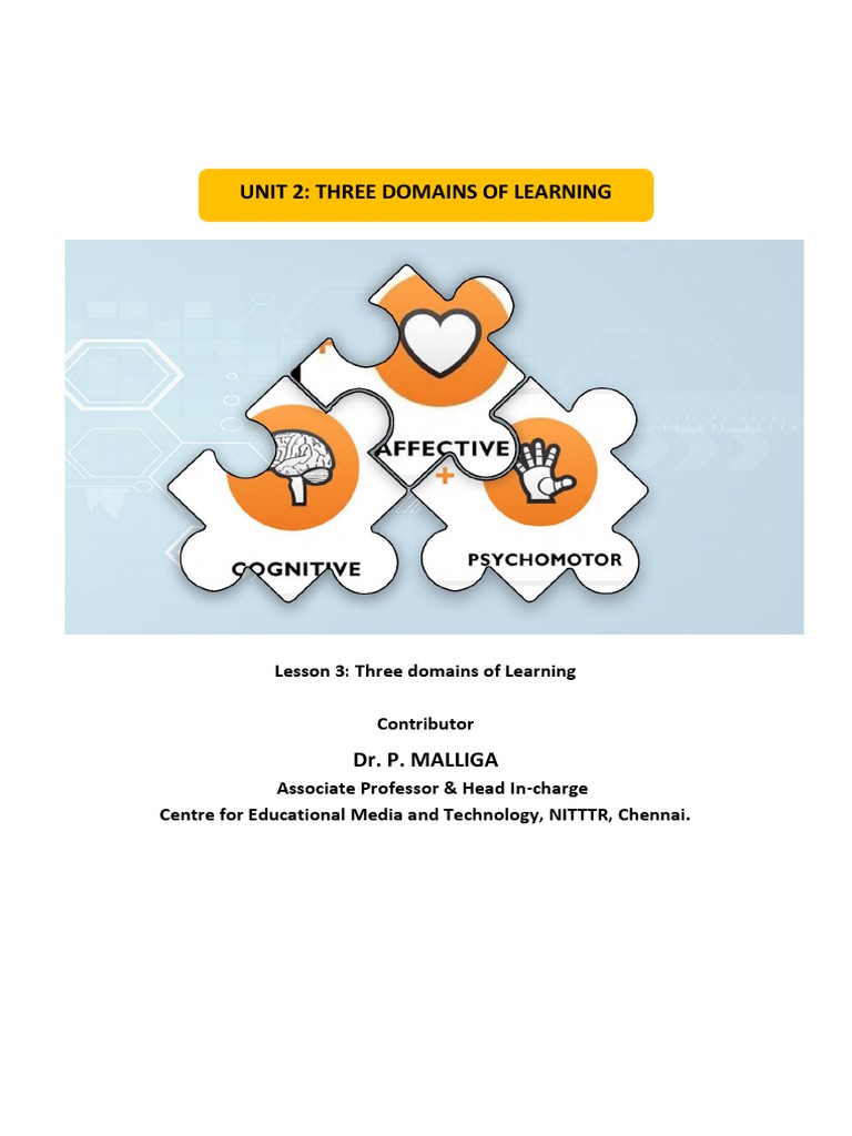 Three Domains of Learning PDF | PDF