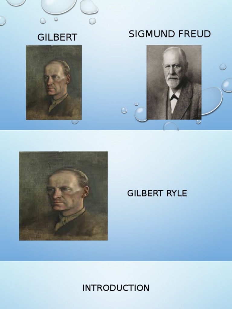 Sigmund Freud Gilbert Ryle | PDF | Id | Psychoanalysis