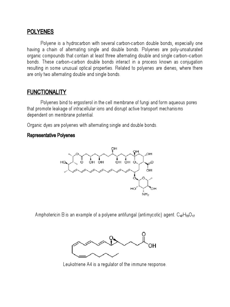 Polyene Content | PDF | Alkene | Organic Chemistry