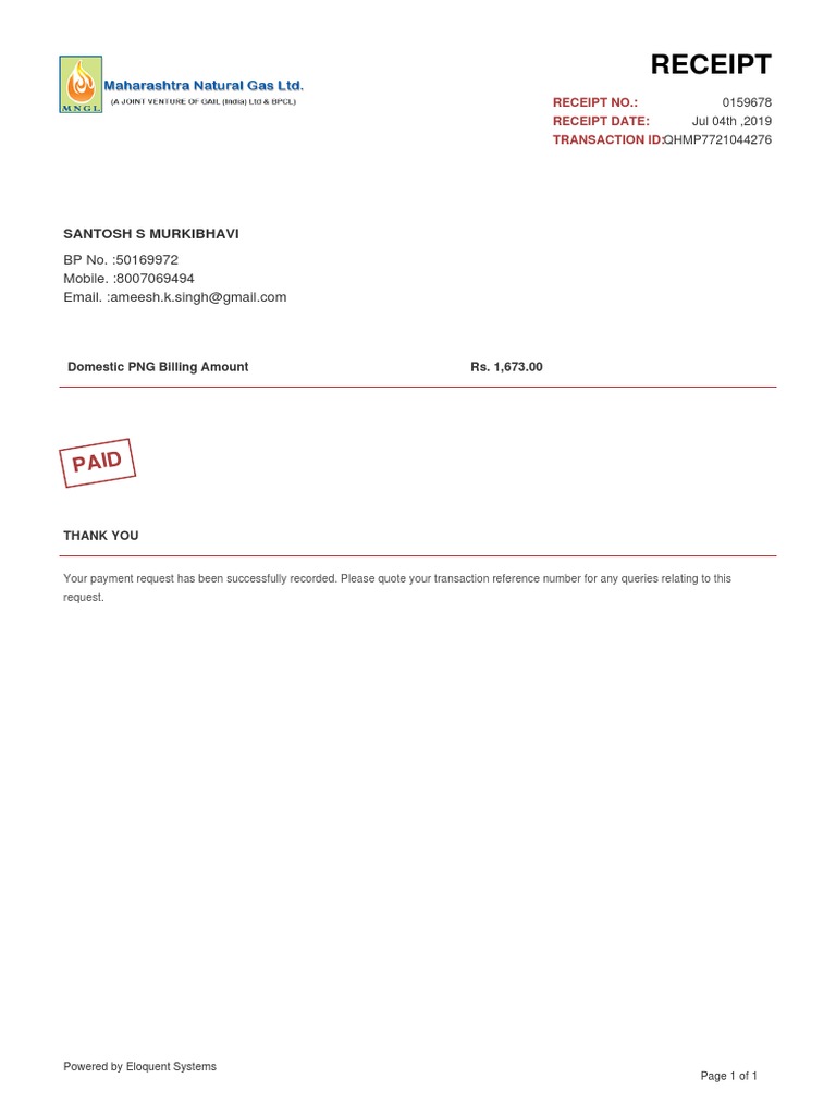 Sitedata Receipt PDF Receipt0159678 PDF | PDF