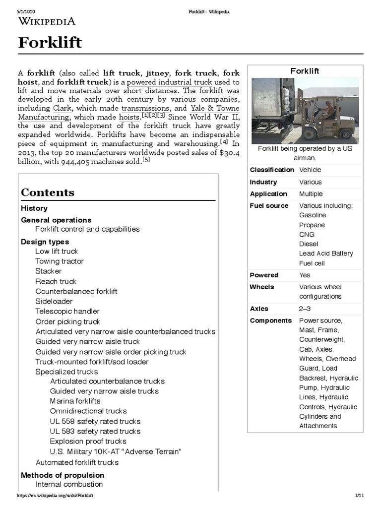 Forklift - Plan | Download Free PDF | Forklift | Energy And Resource