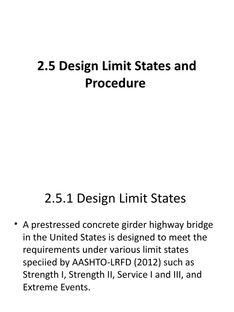 Design Limit States for Highway Bridges | PDF