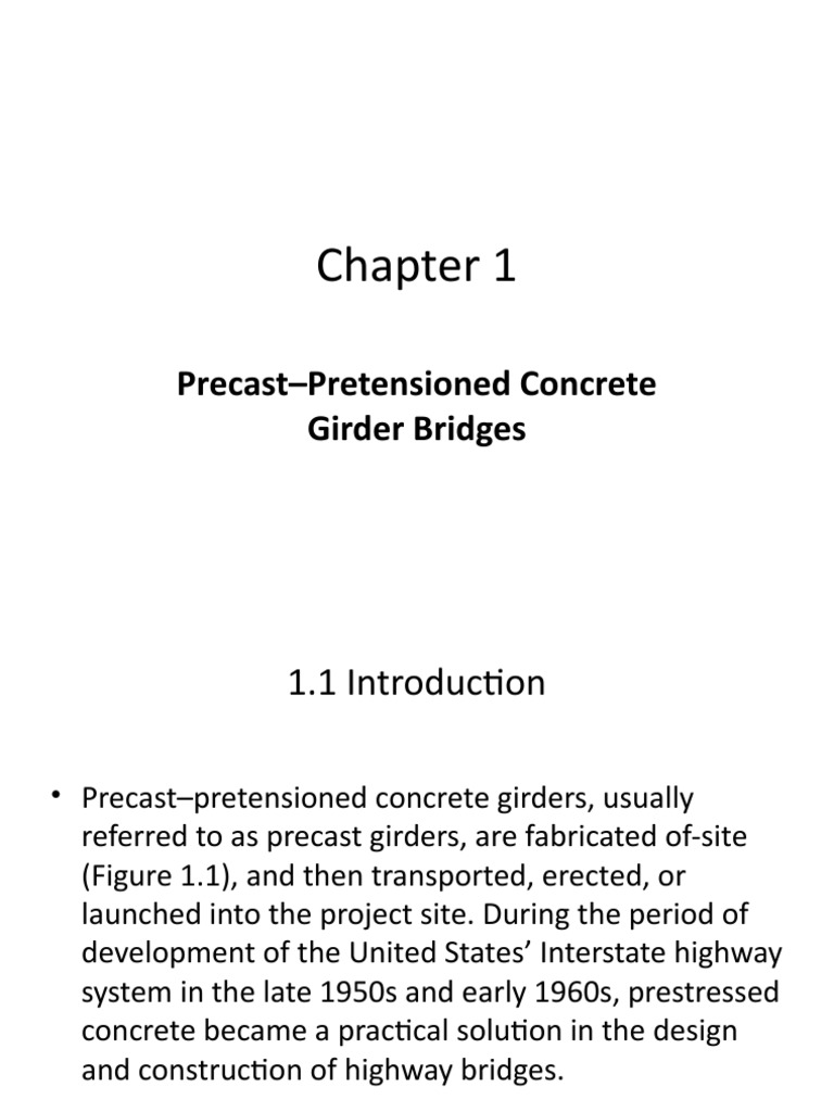 Precast-Pretensioned Concrete Girder Bridges | PDF | Precast Concrete ...