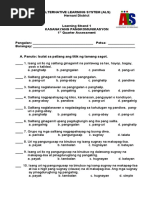 ALS FLT Answer Sheet | PDF