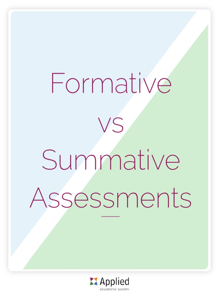 Formative Vs Summative Assessments | PDF | Educational Assessment ...