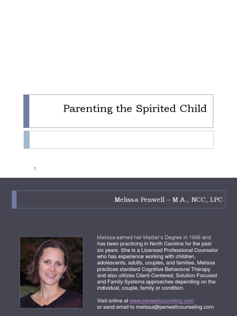 Parenting The Spirited Child PDF | PDF | Temperament | Behavioural Sciences