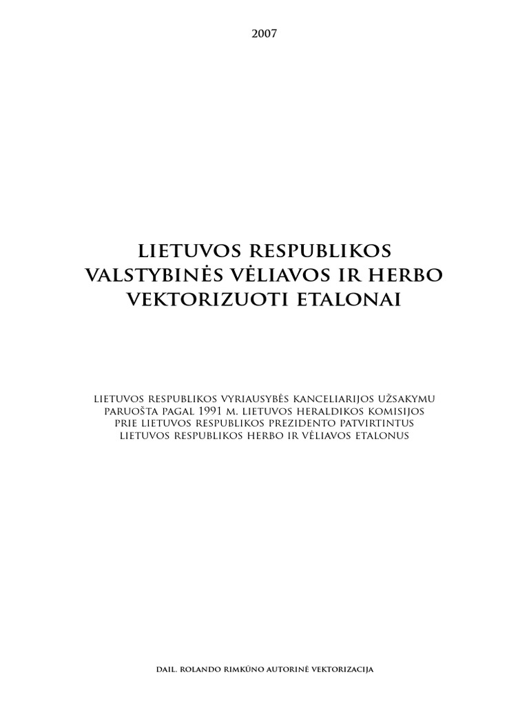 LR Veliava Ir Herbas | PDF