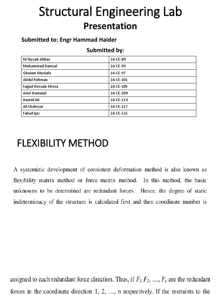 Structural Engineering Lab Presentation | PDF