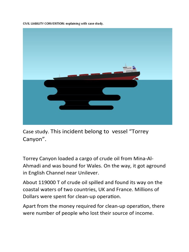 Torrey Canyon Oil Spill Case Study | PDF | Ships | Legal Liability