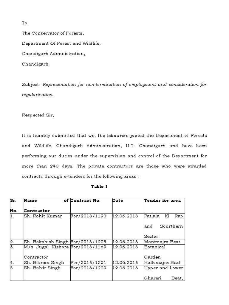 Forest Application | PDF | Employment | Common Law