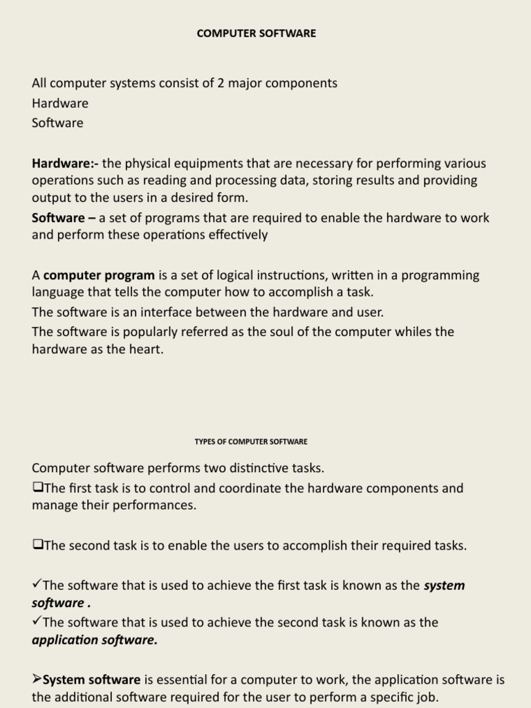 Hardware:-The Physical Equipments That Are Necessary For Performing ...