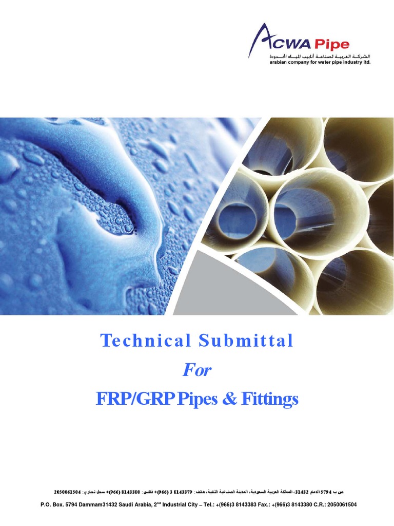 ACWA Pipe - GRP - TS PDF | PDF