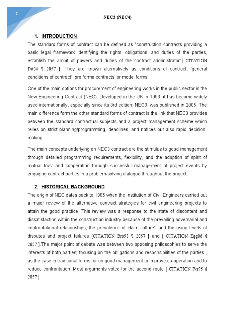 Nec3 (Nec4) | PDF | Engineering | Economic Sectors