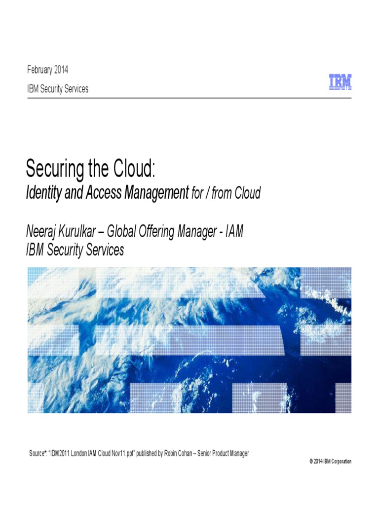 Securing The Cloud:: Identity and Access Management | PDF | Software As ...