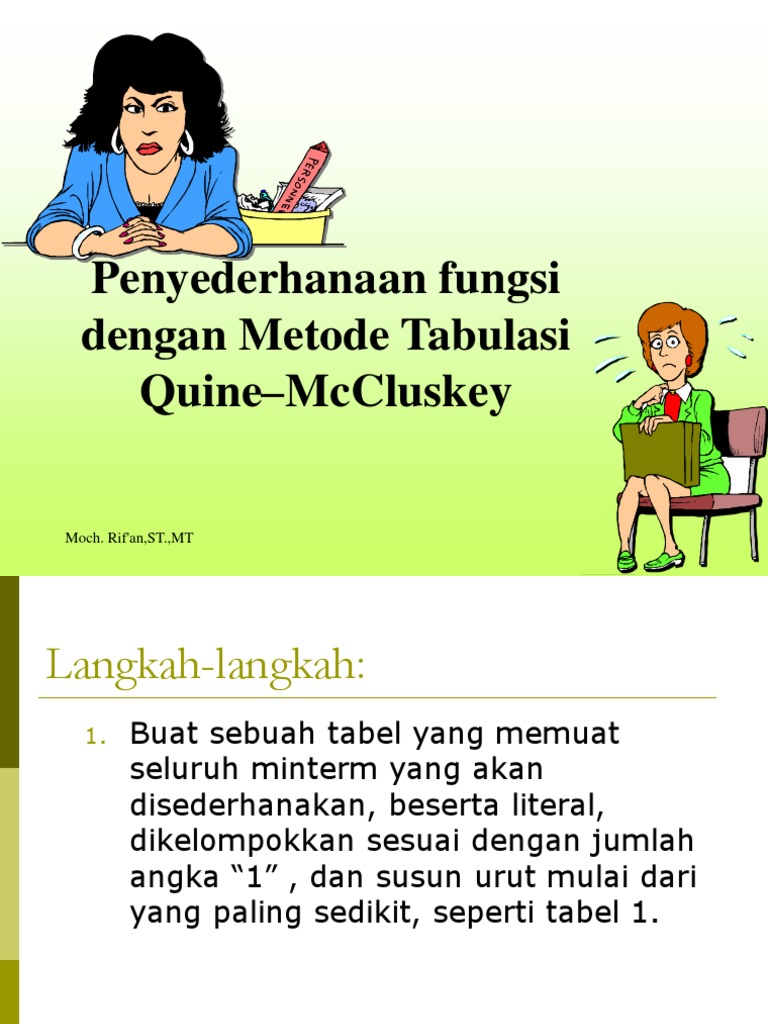 Penyederhanaan Fungsi dengan Metode Tabulasi | PDF