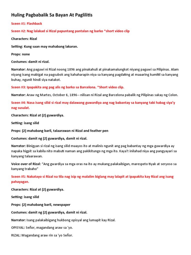 Huling Pagbabalik Sa Bayan at Paglilitis | PDF