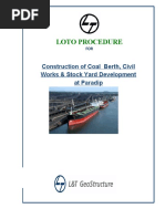 LOTO Procedure PDF | PDF | Safety | Nature