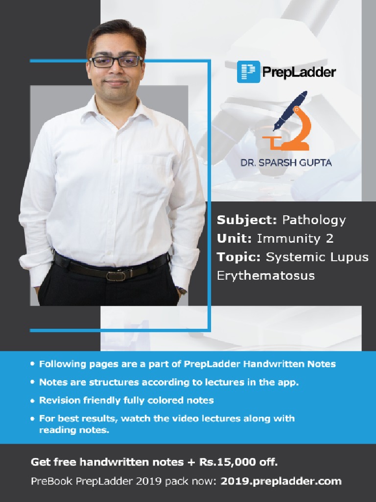 SLE Notes PDF | PDF | Systemic Lupus Erythematosus | Immunology