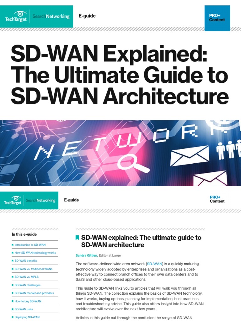 SD-WAN Explained: The Ultimate Guide To SD-WAN Architecture | Download ...