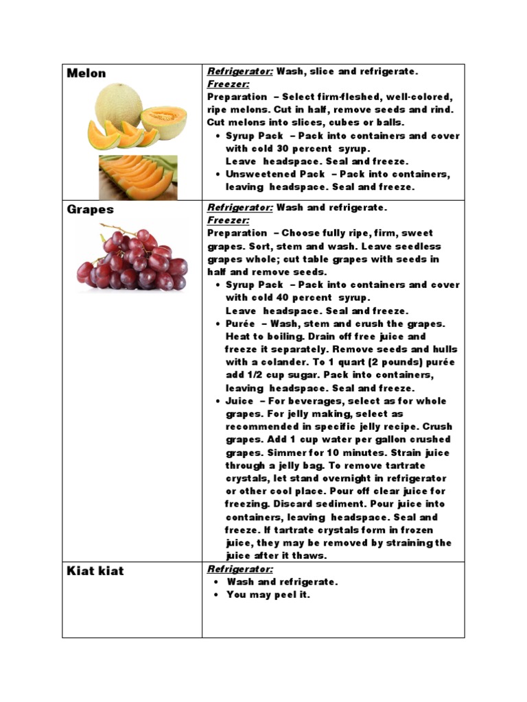 Melon: Refrigerator: Freezer | PDF | Refrigerator | Fruit Preserves