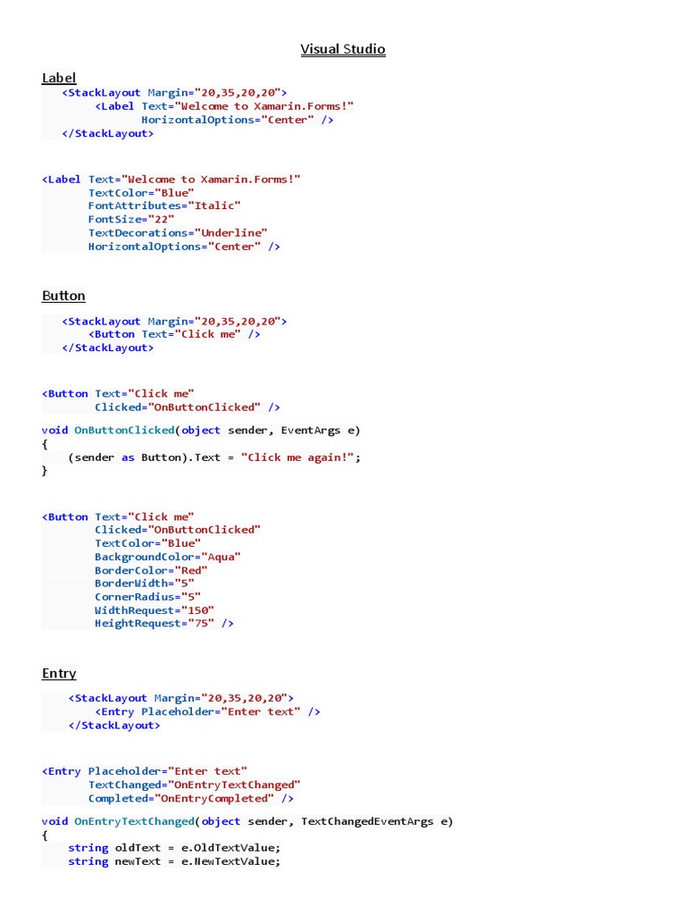Label: Visual Studio | PDF | Software | Computing
