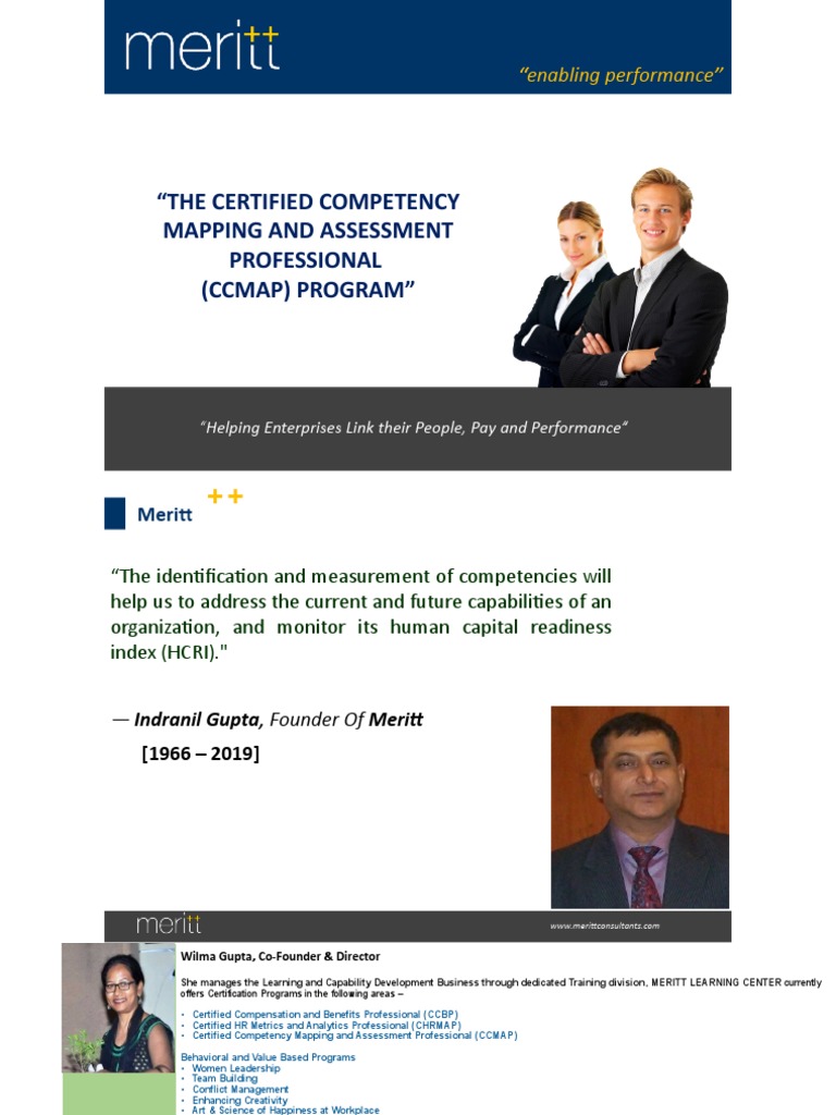 The Certified Competency Mapping and Assessment Professional (Ccmap ...