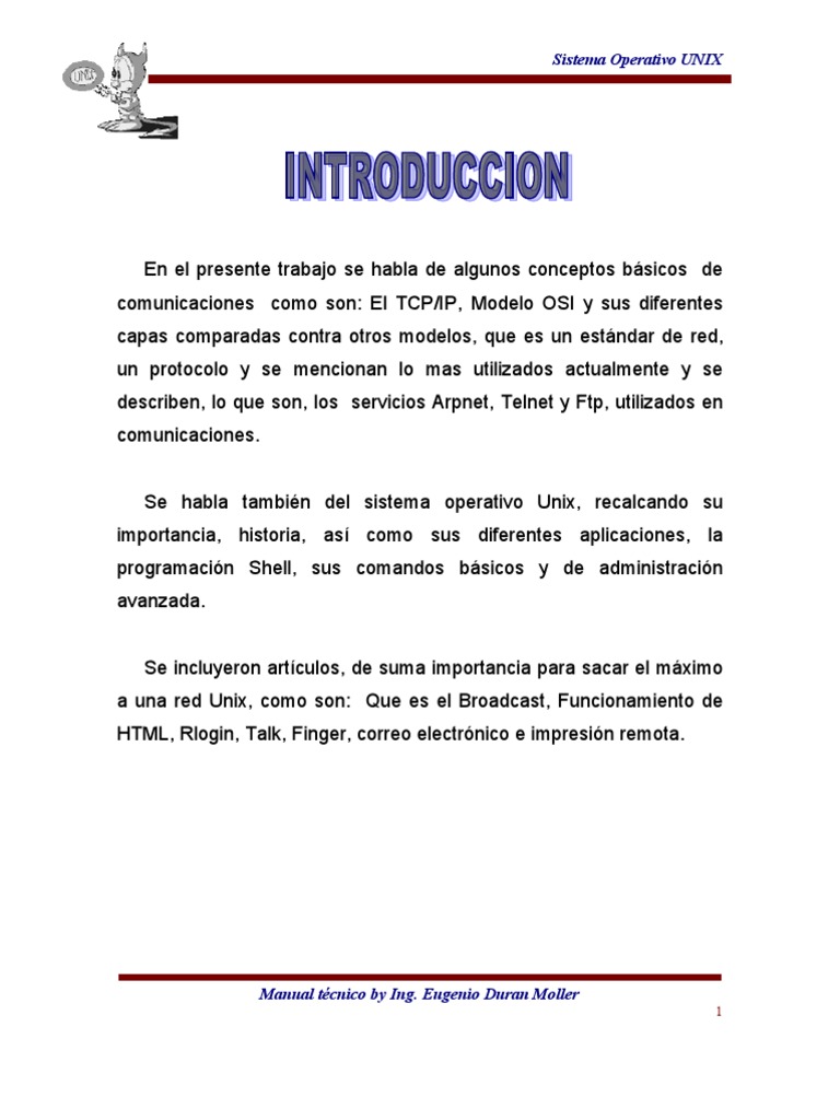 Manual de Unix SCO | PDF | Unix | Red de computadoras
