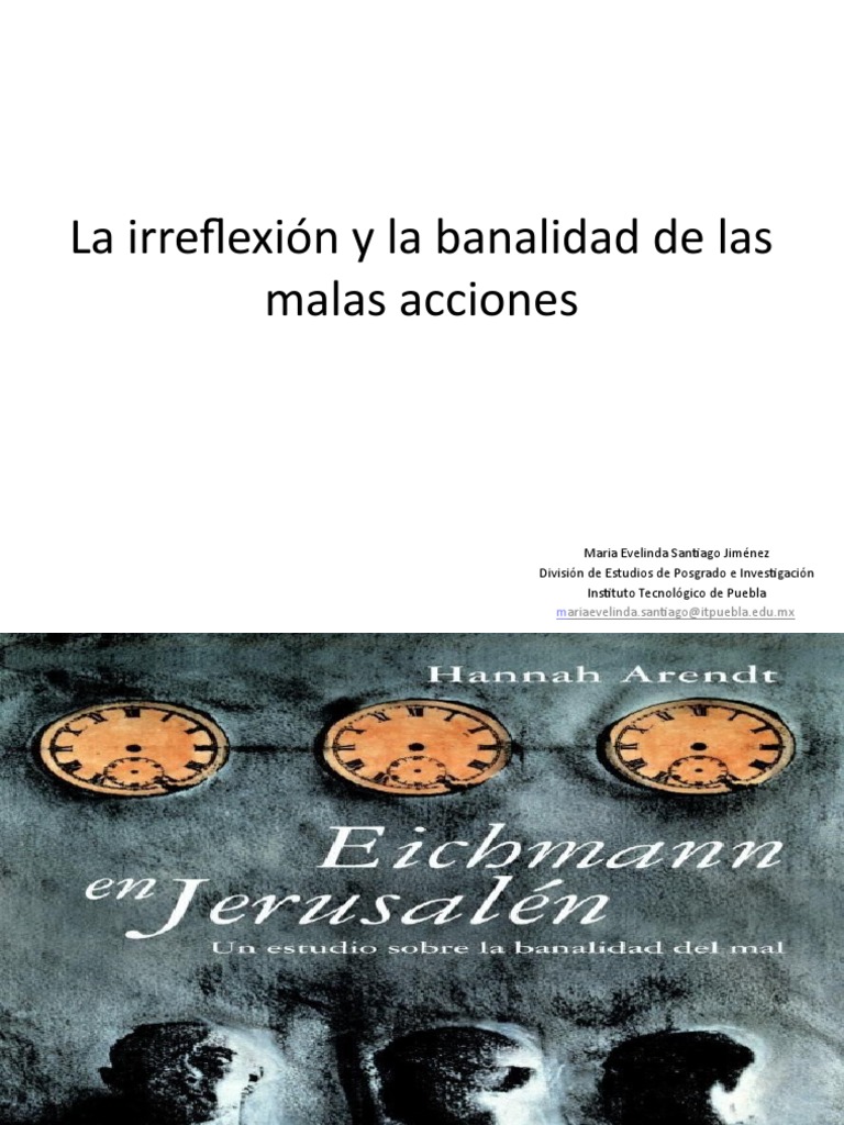 La Banalidad del Mal en Eichmann | PDF