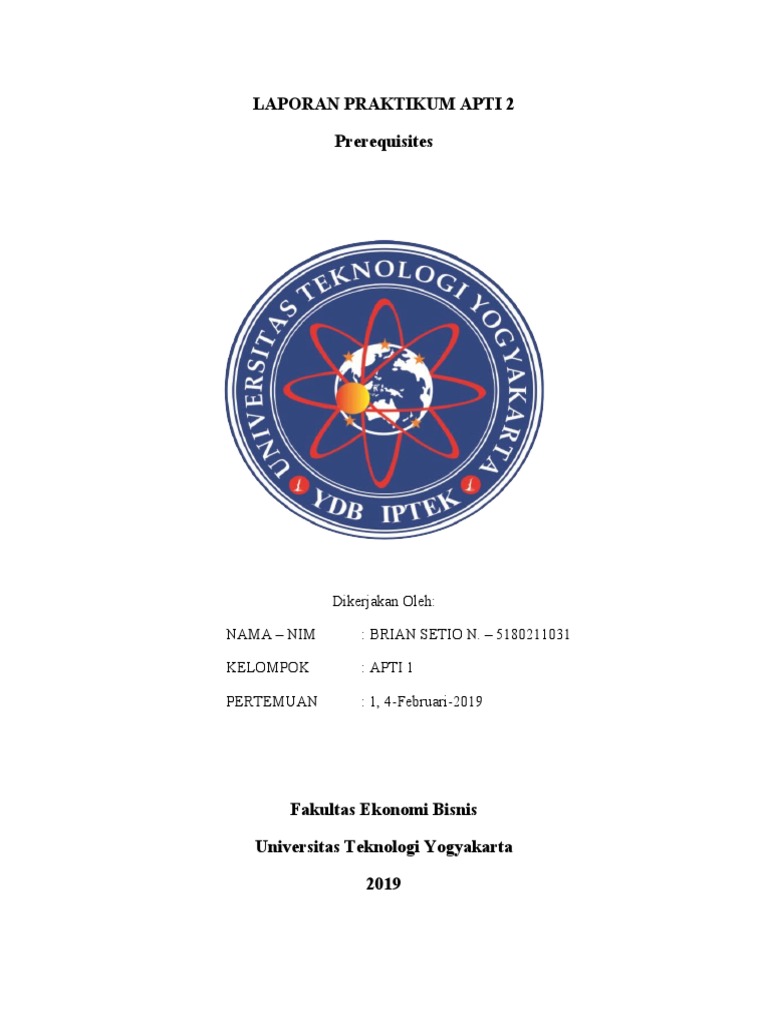 Laporan Praktikum Apti 2 | PDF | Karier & Perkembangan | Seni & Disiplin Bahasa