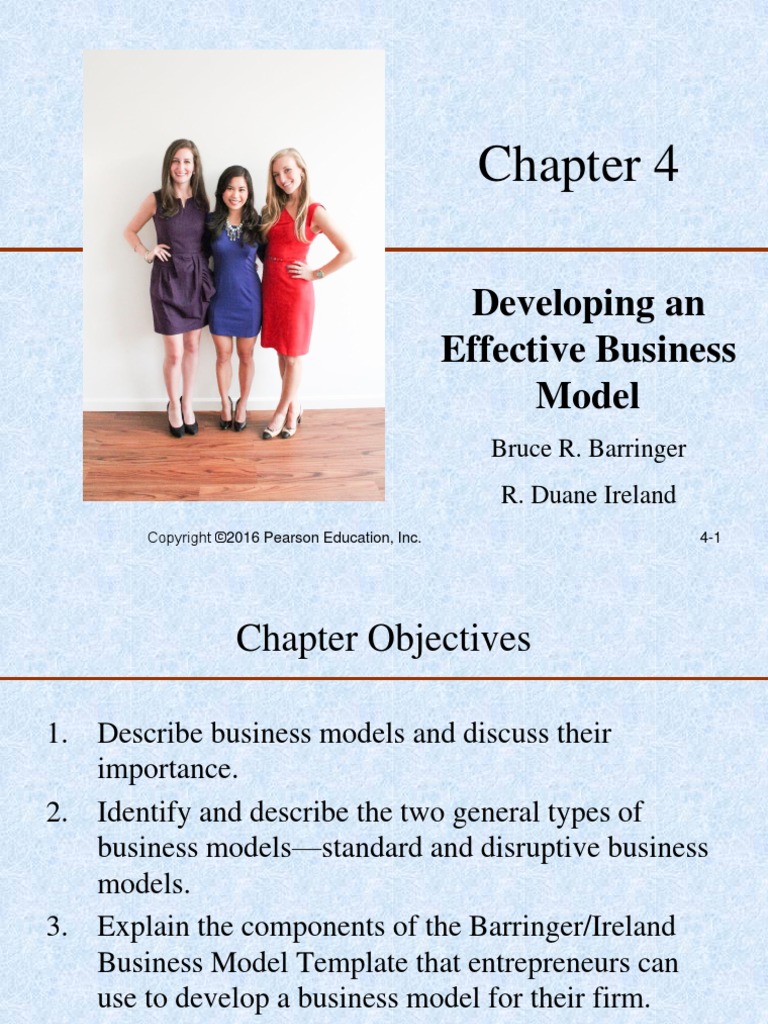 Developing An Effective Business Model: Bruce R. Barringer R. Duane ...