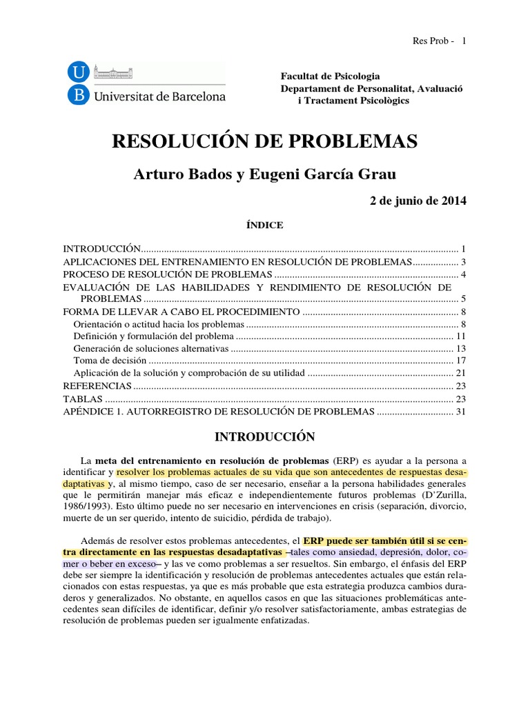 Resolución Problemas | PDF