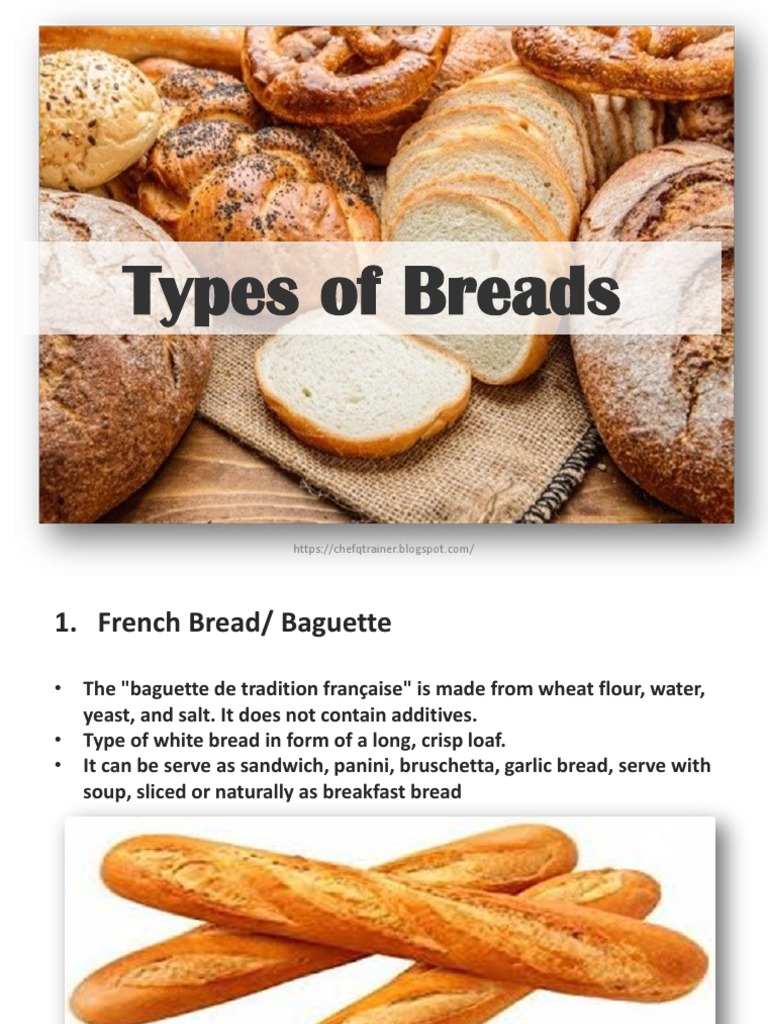 17 Types of Bread Explained | PDF | Breads | Pizza