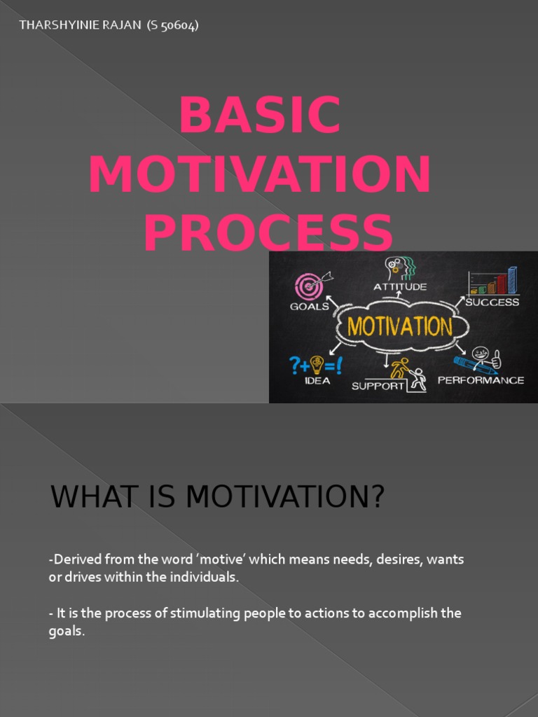 Basic Motivation Process: Tharshyinie Rajan (S 50604) | PDF | Reward ...