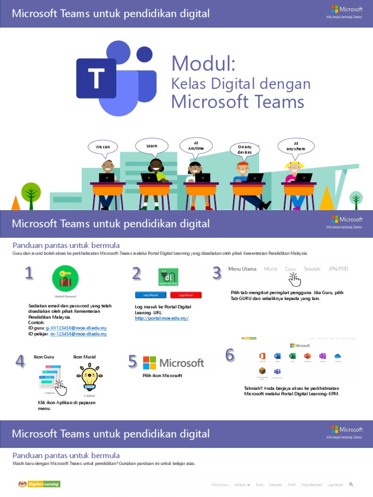 Panduan Microsoft Teams Pendidikan | PDF