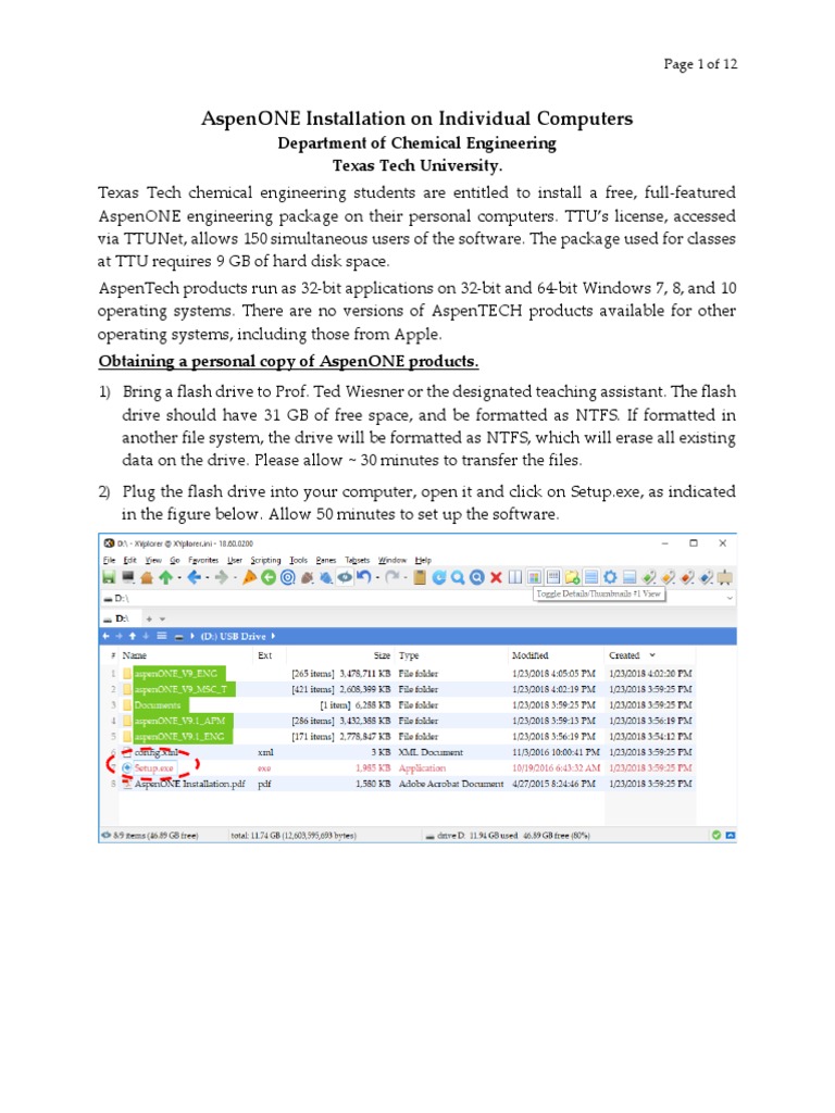 AspenONE Installation Guide for TTU Students | PDF | Virtual Private ...