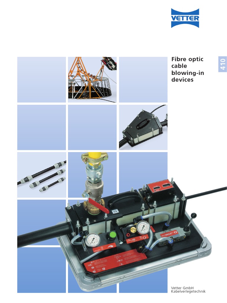 410 Fibre Optic Cable Blowing-In Devices | PDF | Duct (Flow) | Pipe ...