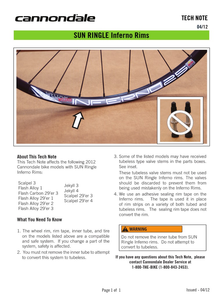 2012 SUN Ringle Inferno Rims 0412 | PDF