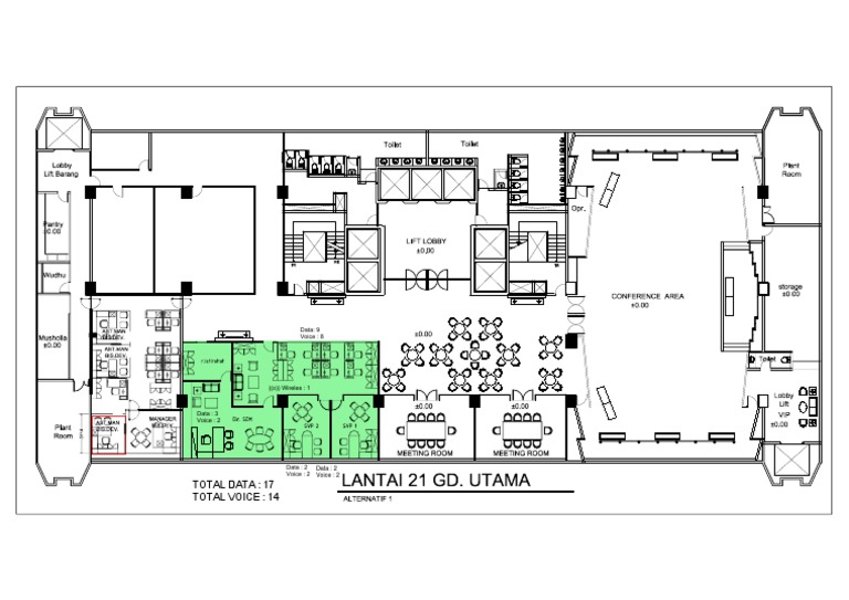 LMP-Layout Ruang Transit Direktur LT 21 Gedung Utama-28!12!2017 ...