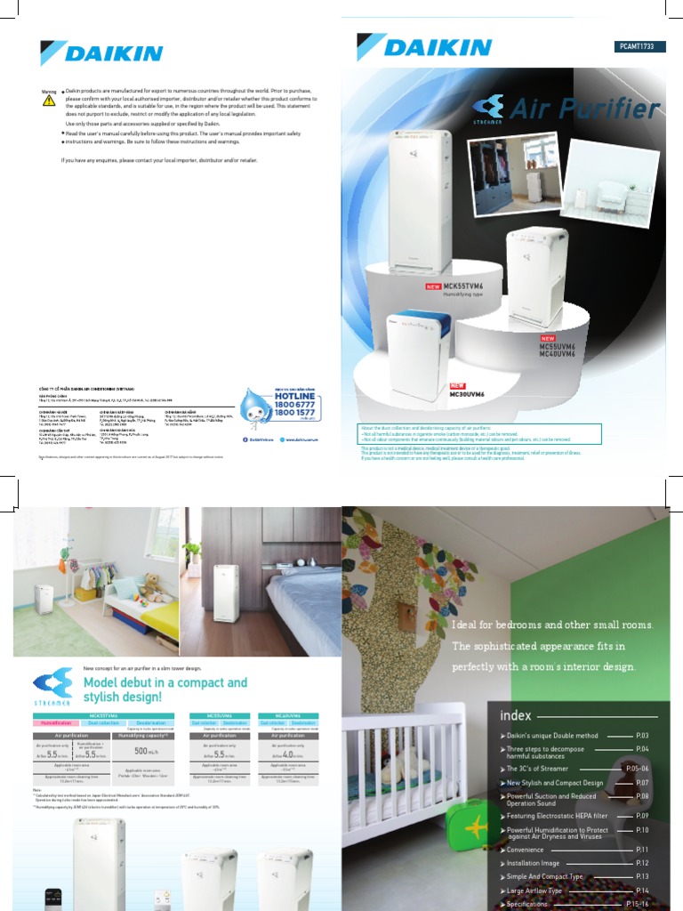 Daikin Air Purifier Specifications Guide | PDF | Atmosphere Of Earth ...