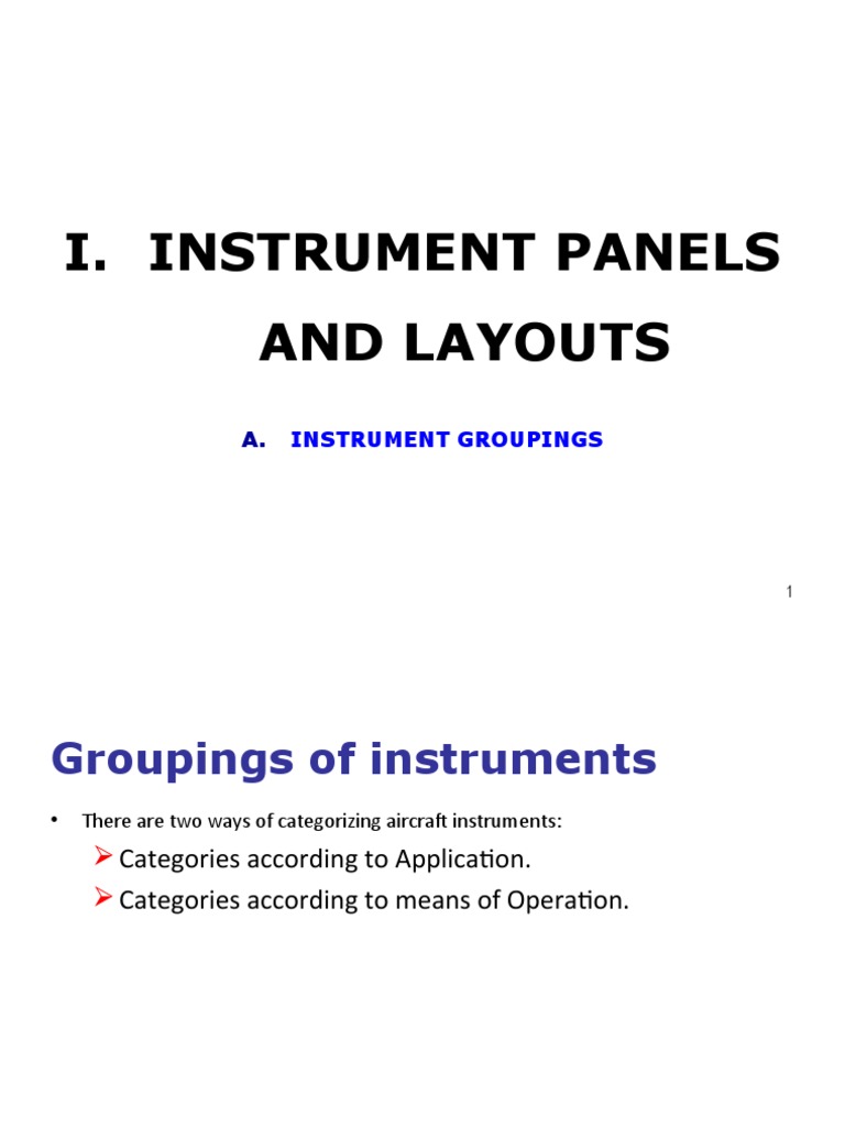 I. Instrument Panels and Layouts | PDF | Spaceflight Technologies ...