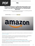 Amazon Leadership Principles CheatSheet | PDF