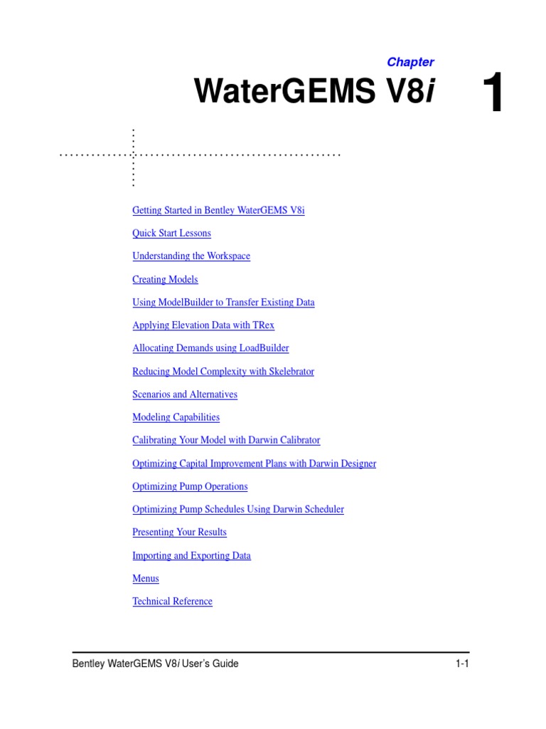WaterGEMS Manual | PDF | Arc Gis | Computer File
