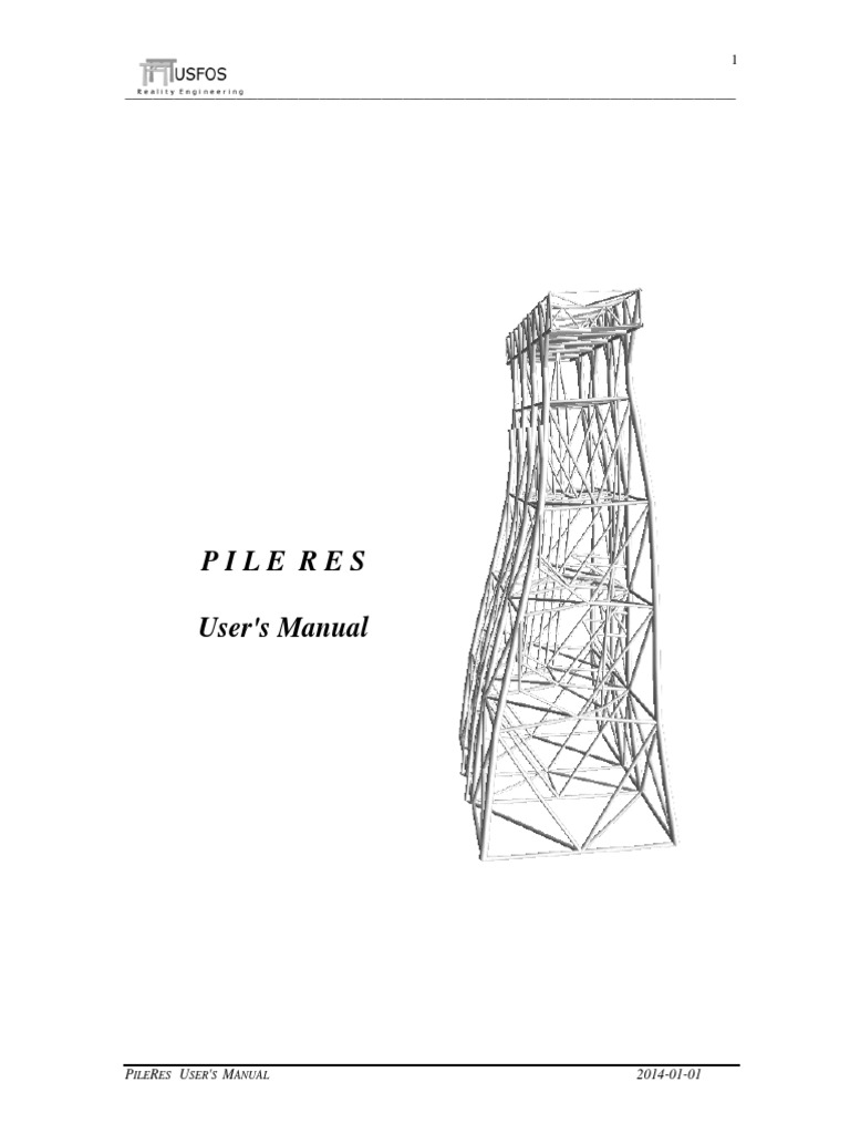 Pile Res User's Manual: P R U ' M 2014-01-01 | PDF | Command Line Interface | Shell (Computing)