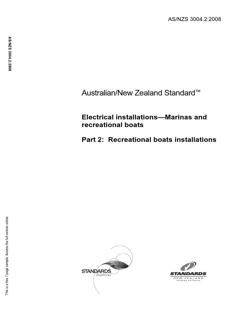 Australian/New Zealand Standard | PDF | Alternating Current ...