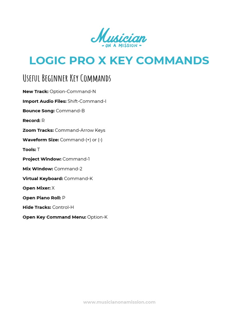 Logic Pro X Plugins Cheat Sheet PDF | PDF | Equalization (Audio) | Acoustics