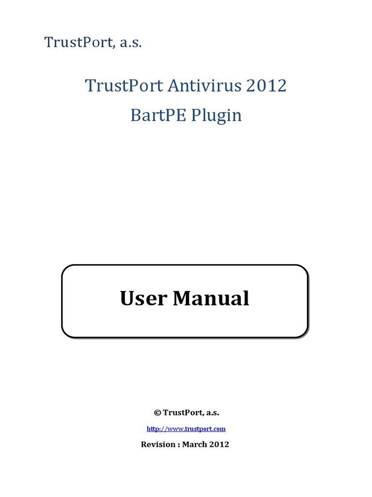 User Manual: Trustport Antivirus 2012 Bartpe Plugin | PDF | Antivirus ...