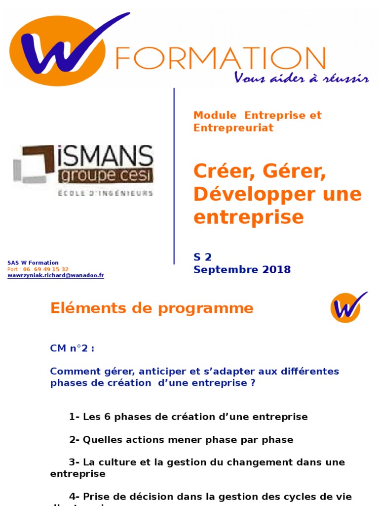 Créer Gérer Développer Une Entr | PDF | Plan d'affaires | Revenu brut