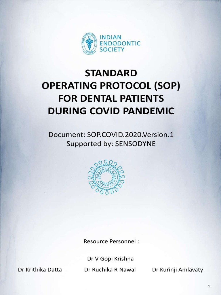 Sop Covid Pandemic | PDF | Disinfectant | Personal Protective Equipment